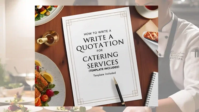 How to Write a Catering Quotation + Free Template Included